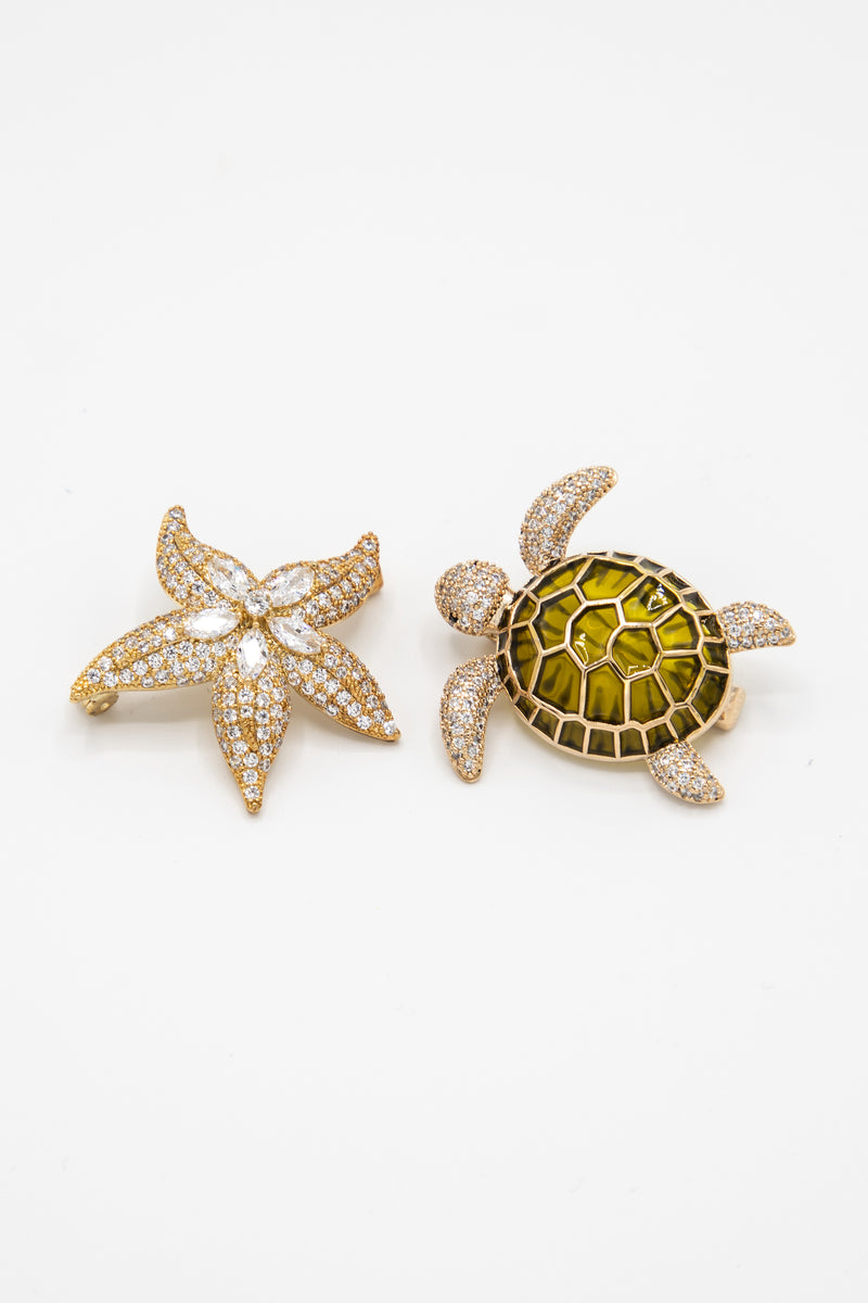 Turtle Tide Brooch Set – Eye Candy Los Angeles